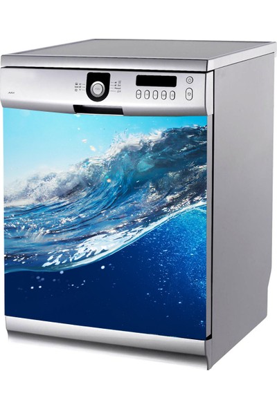 Tilki Dünyası Su Dalgaları Bulaşık Makinası Stickerı