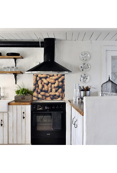 Tilki Dünyası Mutfak Ocağı Arkası Kabuklu Fıstıklar Sticker