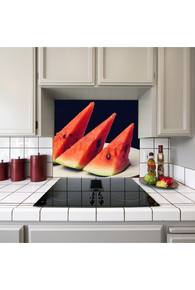 Tilki Dünyası Mutfak Ocağı Arkası Karpuz Sticker