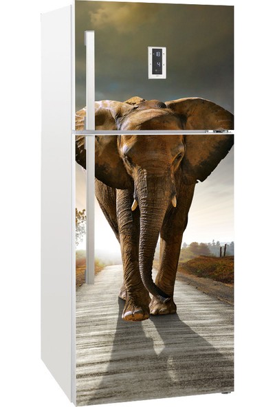 Tilki Dünyası Buzdolabı Kapağı Kaplama Sticker 0011