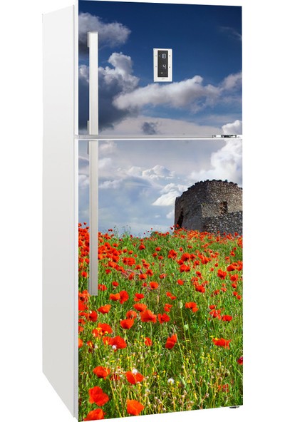 Tilki Dünyası Buzdolabı Kapağı Kaplama Sticker 0029 Tilki Dünyası Buzdolabı Kapağı Kaplama Sticker 0029