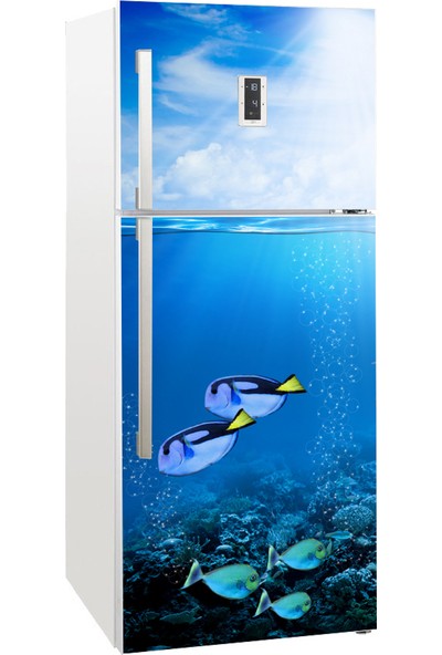 Tilki Dünyası Buzdolabı Kapağı Kaplama Sticker 0066 Tilki Dünyası Buzdolabı Kapağı Kaplama Sticker 0066