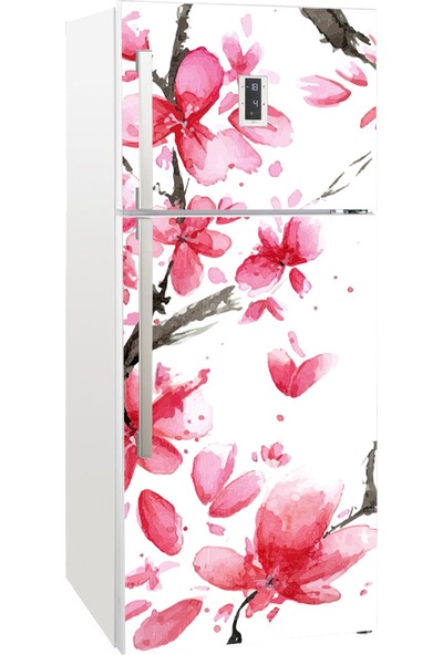 Tilki Dünyası Buzdolabı Kapağı Kaplama Sticker 0086 Tilki Dünyası Buzdolabı Kapağı Kaplama Sticker 0086