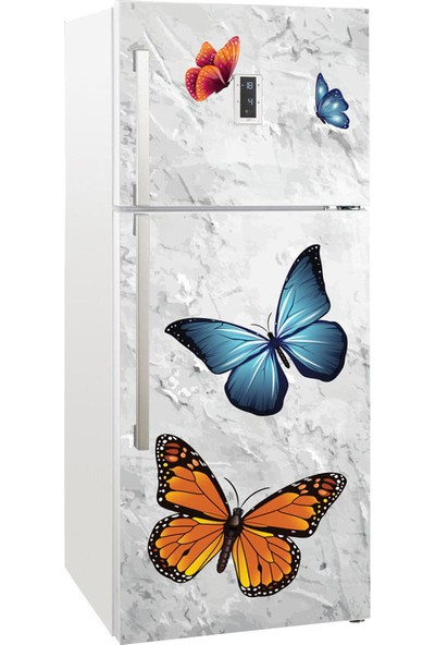 Tilki Dünyası Buzdolabı Kapağı Kaplama Sticker 0092