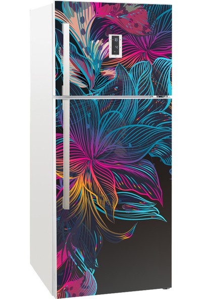 Tilki Dünyası Buzdolabı Kapağı Kaplama Sticker 0102 Tilki Dünyası Buzdolabı Kapağı Kaplama Sticker 0102