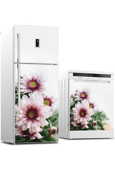 Tilki Dünyası Buzdolabı ve Bulaşık Makinesi Takım Sticker 0004