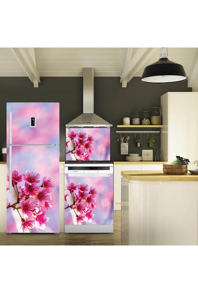 Tilki Dünyası Buzdolabı, Bulaşık Makinesi ve Ocak Arkası Set Yapışkanlı Folyo 0006