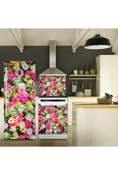 Tilki Dünyası Buzdolabı, Bulaşık Makinesi ve Ocak Arkası Set Yapışkanlı Folyo 0016