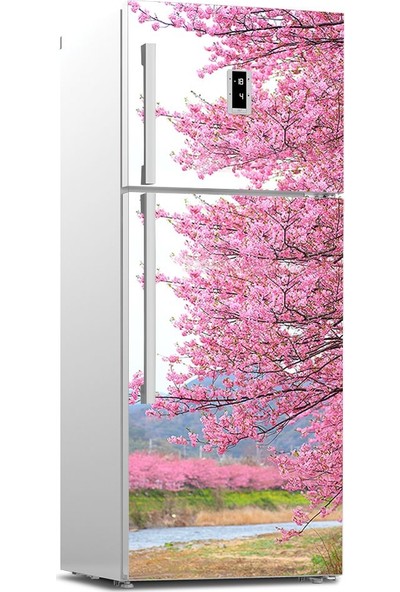 Tilki Dünyası Pembe Çiçekler Buzdolabı Kapağı Kaplama Sticker 0145 Tilki Dünyası Pembe Çiçekler Buzdolabı Kapağı Kaplama Sticker 0145