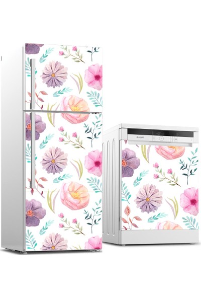 Tilki Dünyası Buzdolabı ve Bulaşık Makinesi Takım Sticker 0082