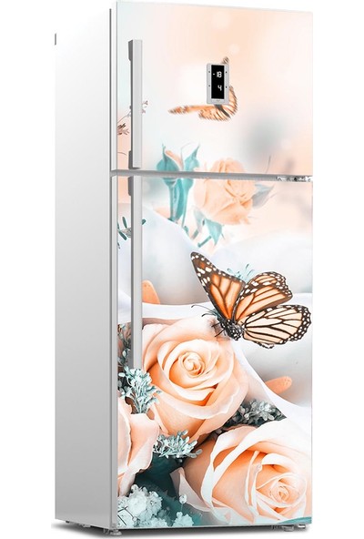 Tilki Dünyası Buzdolabı Kapağı Kaplama Sticker 0199