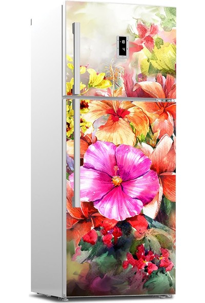 Tilki Dünyası Buzdolabı Kapağı Kaplama Sticker 0224 Tilki Dünyası Buzdolabı Kapağı Kaplama Sticker 0224