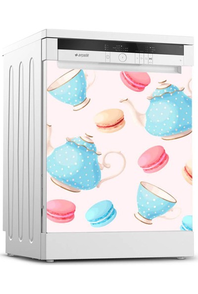 Tilki Dünyası Bulaşık Makinesi Kapak Sticker 0075