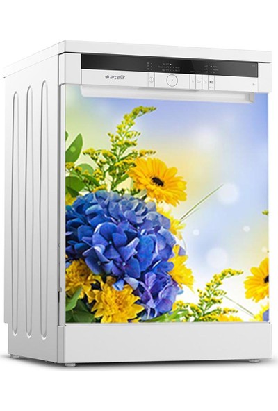 Tilki Dünyası Bulaşık Makinesi Kapak Sticker 0172