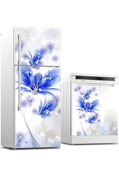 Tilki Dünyası Buzdolabı ve Bulaşık Makinesi Takım Sticker 0189