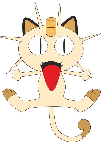 Sticker Master Pokemon Meowth Sticker Oto Motor Pc Etiket Fiyatı