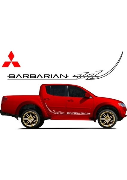 Sticker Master Mitsubishi L200 Barbarian Sticker Set Oto Fiyatı