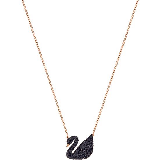 Swarovski Kolye Iconic Swan Rose-Black 5204134 Fiyatı