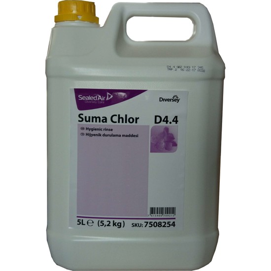 Diversey Suma Chlor D44 Hijyenik Meyve ve Sebze Durulama Fiyatı