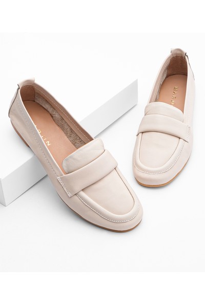 Marjin Kadın Loafer Hakiki Deri Günlük Ayakkabı Token