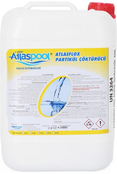 Atlasm Pool Sıvı Flokülant Çöktürücü 10 kg Liquit Flocculant Atlasm Pool Sıvı Flokülant Çöktürücü 10 kg Liquit Flocculant