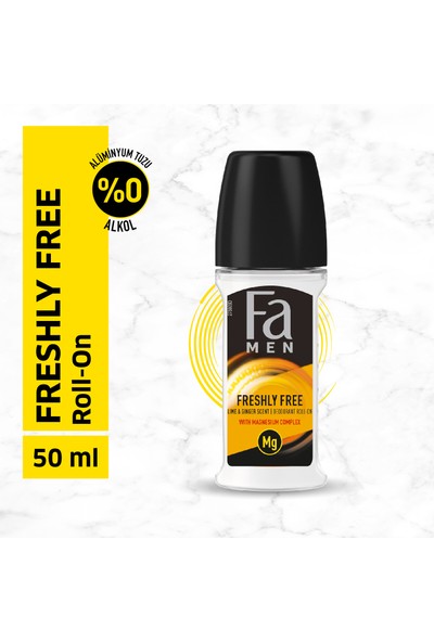 Fa Freshly Free Nane & BergamotErkek Roll-On 1 Adet Fa Freshly Free Nane & BergamotErkek Roll-On 1 Adet