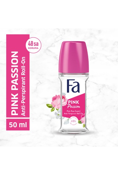 Fa Pink Passion Çiçeksi Kokulu Kadın Roll-On 50 Ml 1 Adet Fa Pink Passion Çiçeksi Kokulu Kadın Roll-On 50 Ml 1 Adet
