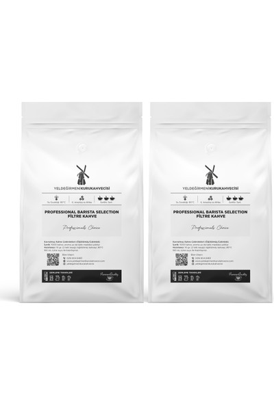 Yeldeğirmeni Kurukahvecisi Professional Barista Selection (Filter Coffee) Filtre Kahve 2 Adet x 200 gr Yeldeğirmeni Kurukahvecisi Professional Barista Selection (Filter Coffee) Filtre Kahve 2 Adet x 200 gr