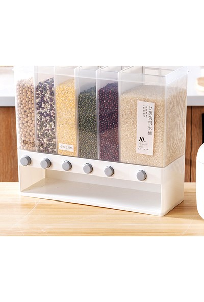 Douler Duvara Monte Masa Çift Kullanımlı Ayrılmış Sızdırmaz Şeffaf Saklama Kutusu 20 kg. (Yurt Dışından)