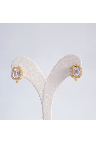 Magrib Baget Taşlı Kadın Gümüş Küpe Magrib Baget Taşlı Kadın Gümüş Küpe