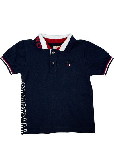 Sisero Sisero 1/4 Yas Baskılı Yaka Erkek Tshirt