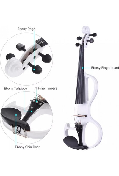 Bremen BEV-202WH Elektro Keman Beyaz