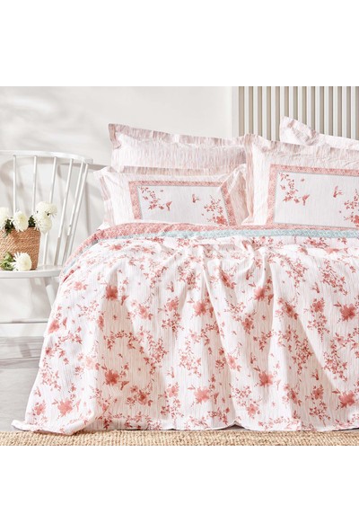 Yataş Bedding Minella Çift Kişilik Pike Takımı - Blush Yataş Bedding Minella Çift Kişilik Pike Takımı - Blush