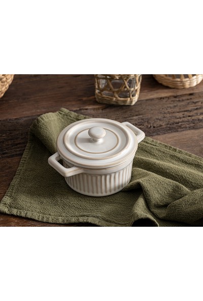 English Home Rochelle Stoneware Mini Tencere 14 cm Gri