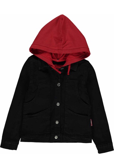Overdo Cep Detaylı Mobil Kapüşonlu Unisex Siyah Kot Ceket Overdo Cep Detaylı Mobil Kapüşonlu Unisex Siyah Kot Ceket