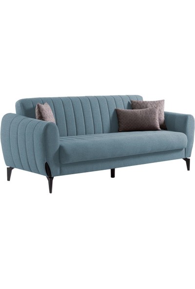Ipek Mobilya Lorenzo 3'lü Kanepe ( Mavi )
