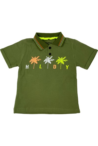 Tuffy Tuffy 2/5 Yas Palmıye Baskılı Erkek Tshirt