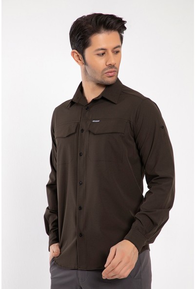 Crozwise Outdoor Ribstop Haki Erkek Gömlek 7131-04