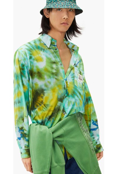 Kenzo Batik Desenli Cep Detaylı Gömlek