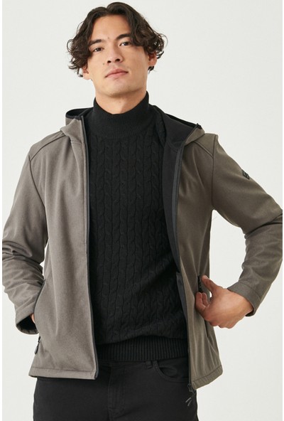 Ac&Co / Altınyıldız Classics Erkek Gri Melanj Standart Fit Su Ve Soğuk Geçirmez Casual Mont Ac&Co / Altınyıldız Classics Erkek Gri Melanj Standart Fit Su Ve Soğuk Geçirmez Casual Mont