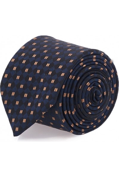 Altınyıldız Classics Erkek Lacivert-Kahverengi Kravat