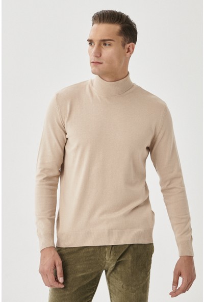 Altınyıldız Classics Standart Fit Tam Balıkçı Yaka Triko Kazak