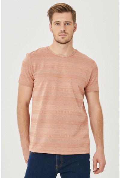 Ac&Co / Altınyıldız Classics Erkek Turuncu Slim Fit Günlük Bisiklet Yaka Spor Tişört Ac&Co / Altınyıldız Classics Erkek Turuncu Slim Fit Günlük Bisiklet Yaka Spor Tişört