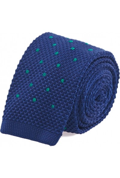 Altınyıldız Classıcs Erkek Lacivert-Yeşil Örme Kravat