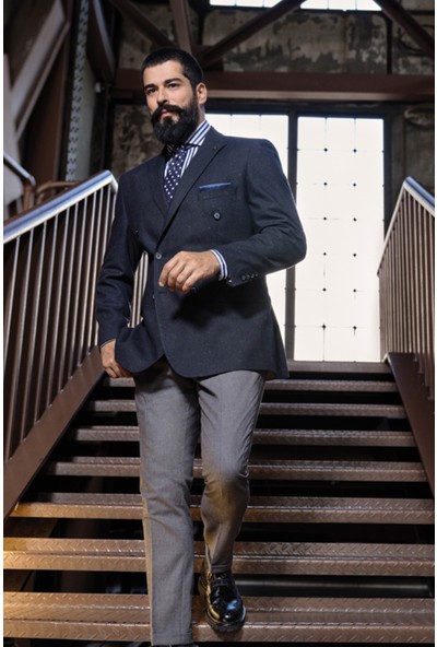 Altınyıldız Classıcs Erkek Lacivert Slim Fit Dar Kesim Kırlangıç Yaka Desenli Casual Ceket Altınyıldız Classıcs Erkek Lacivert Slim Fit Dar Kesim Kırlangıç Yaka Desenli Casual Ceket