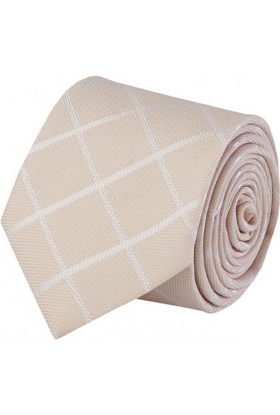 Altınyıldız Classics Erkek Bej-Beyaz Desenli Nano Kravat Altınyıldız Classics Erkek Bej-Beyaz Desenli Nano Kravat