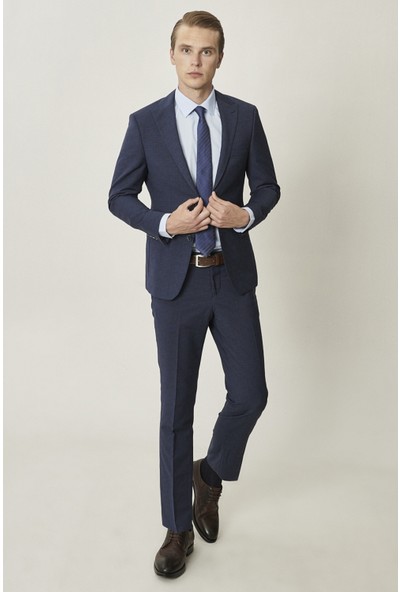 Altınyıldız Classics Slim Fit Desenli Takım Elbise