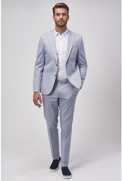 Altınyıldız Classıcs Erkek Lacivert Ekstra Slim Fit Spor Takım Elbise Altınyıldız Classıcs Erkek Lacivert Ekstra Slim Fit Spor Takım Elbise