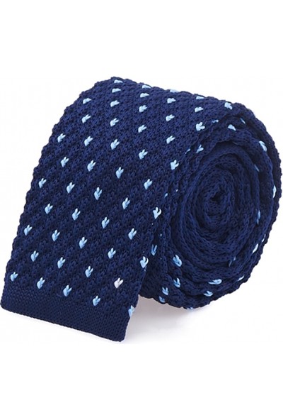 Altınyıldız Classics Erkek Lacivert-Mavi Örme Kravat