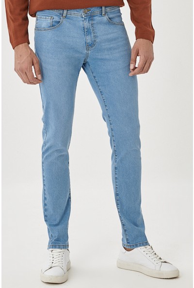 Ac&Co / Altınyıldız Classics Erkek Açık Mavi Ekstra Slim Fit Dar Kesim Denim Esnek Jean Kot Pantolon Ac&Co / Altınyıldız Classics Erkek Açık Mavi Ekstra Slim Fit Dar Kesim Denim Esnek Jean Kot Pantolon
